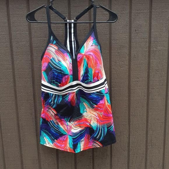 Swimsuits For All | Swim | Swimsuits For All Multicolor Rainbow Stripe ...